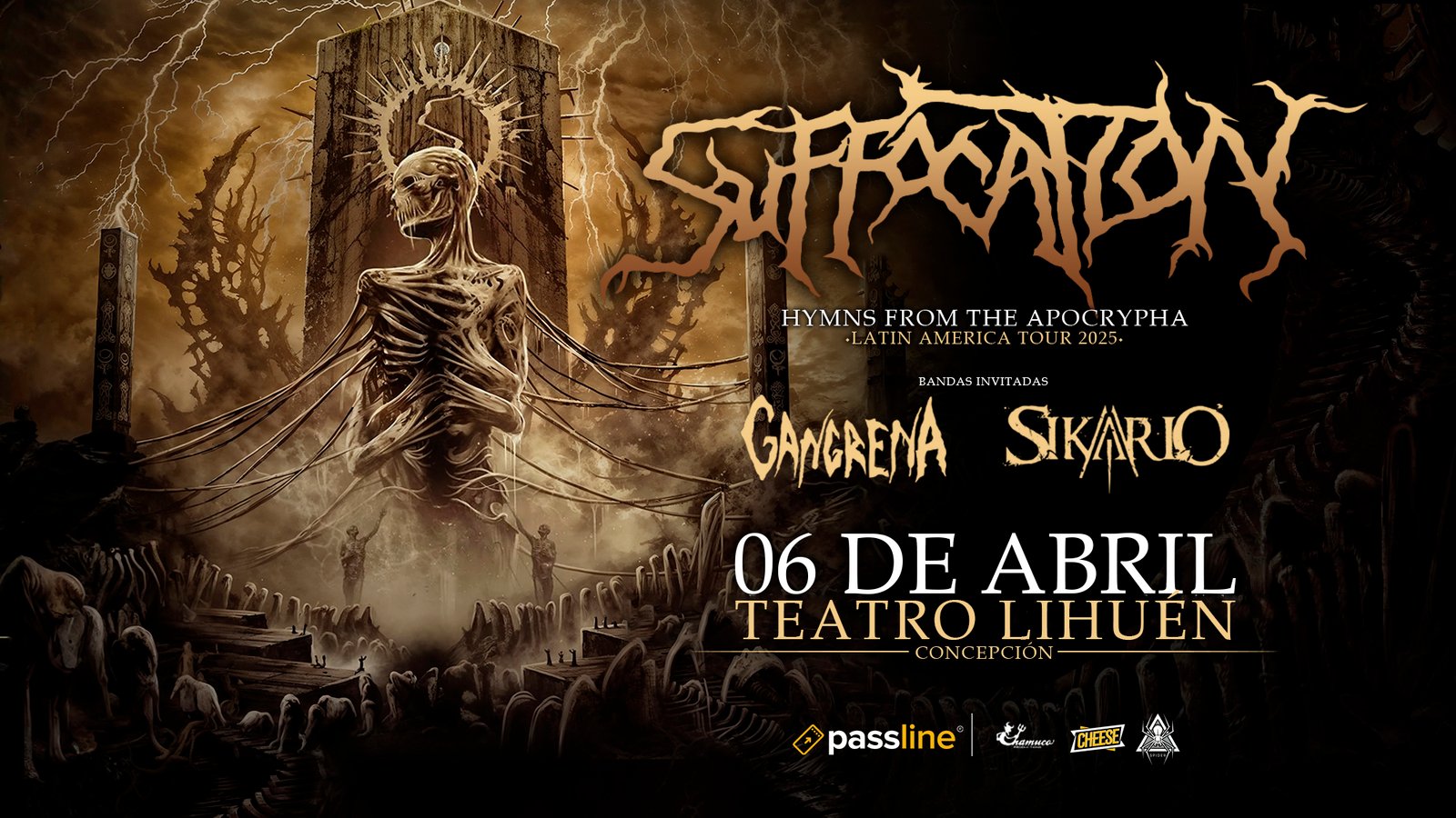 Cartelera | Suffocation por primera vez en Concepción: 6 de abril ...